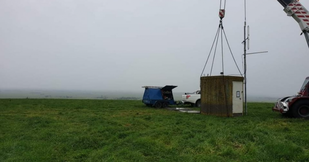 Fire tower under construction at Mt Gellibrand - Surf Coast Times
